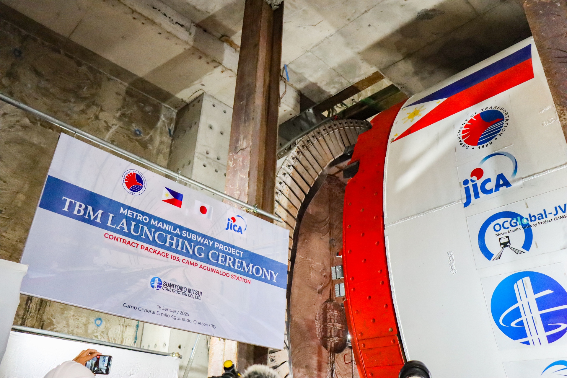 MMSP-CP103 First TBM Launching Ceremony – SUMITOMO MITSUI CONSTRUCTION ...