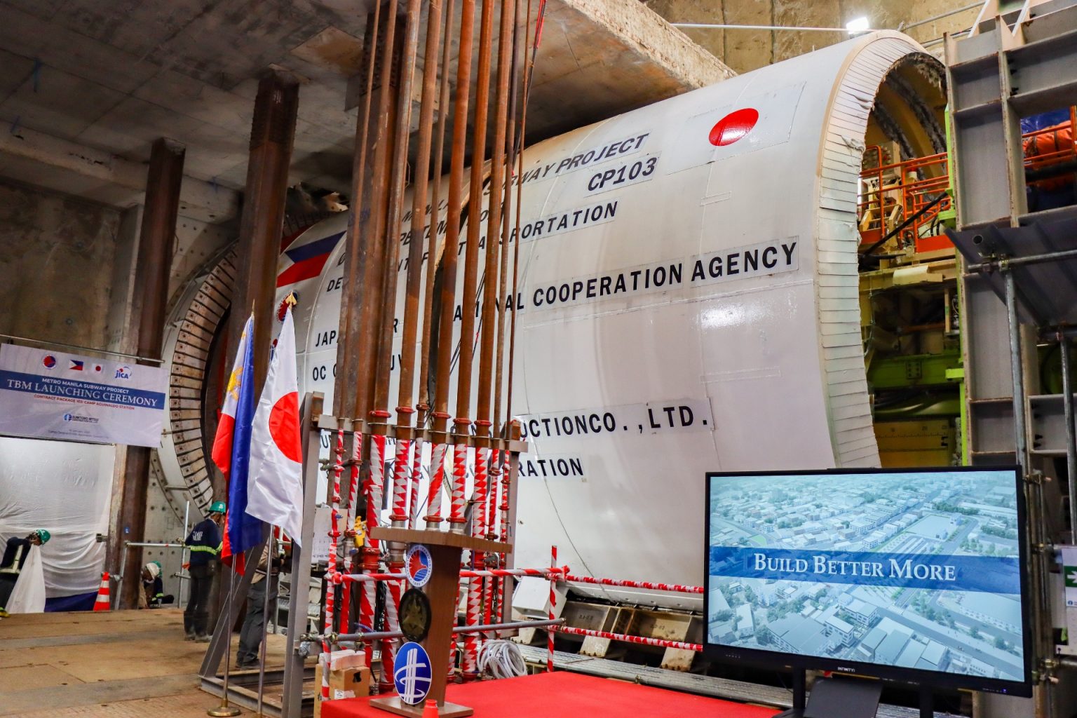 MMSP-CP103 First TBM Launching Ceremony – SUMITOMO MITSUI CONSTRUCTION ...